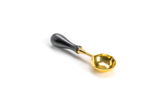 Black Handle Gold Melting Spoon | Willow Brook